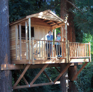 Clubhouse for Sale, Wooden Kids Clubhouse Kits & Outdoor DIY Plans ...